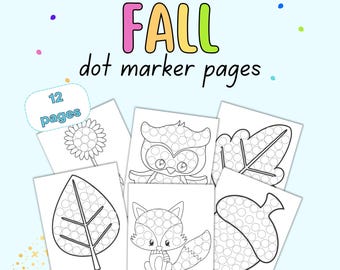Halloween Dot Marker Coloring Pages Printable Dot Markers Activity Dab ...