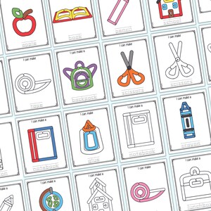 Back to School Theme Play Dough Mats - Fall Play Dough Activity Mats ...