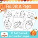 Fall Dot Marker Coloring Pages Dot It Markers Activity for Fall Dab It ...