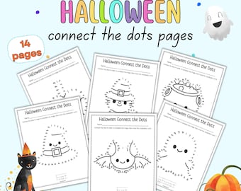 Monster Connect the Dots Worksheets - Cute Monster Dot to Dots for ...