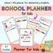 Student Planner for Kids - Kids School Planner - School and Life ...