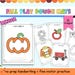 Back to School Theme Play Dough Mats - Fall Play Dough Activity Mats ...