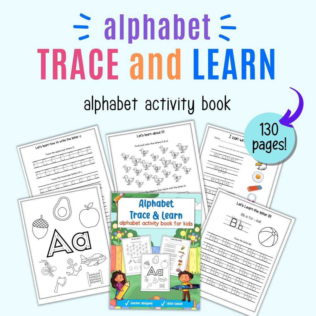Alphabet Worksheet Bundle - 130 Pages of Alphabet Handwriting ...