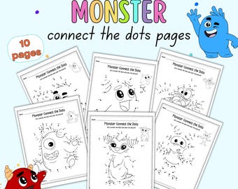Halloween Connect the Dots Worksheets - Halloween Dot to Dots for ...