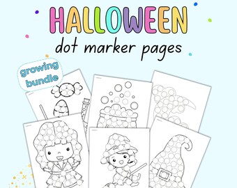 Fall Dot Marker Coloring Pages Dot It Markers Activity for Fall Dab It ...