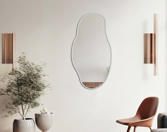 Asymmetrical Home Mirror, Aesthetic Wall Mirror, Irregular Mirror ...
