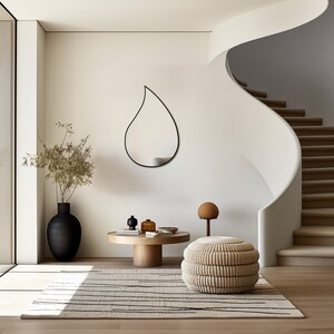 Waterdrop Shaped Wall Mirror, Raindrop Mirror, Entryway Mirror, Mirror ...