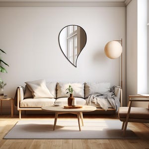 Raindrop Mirror, Waterdrop Shaped Wall Mirror, Stylish Wall Mirror ...