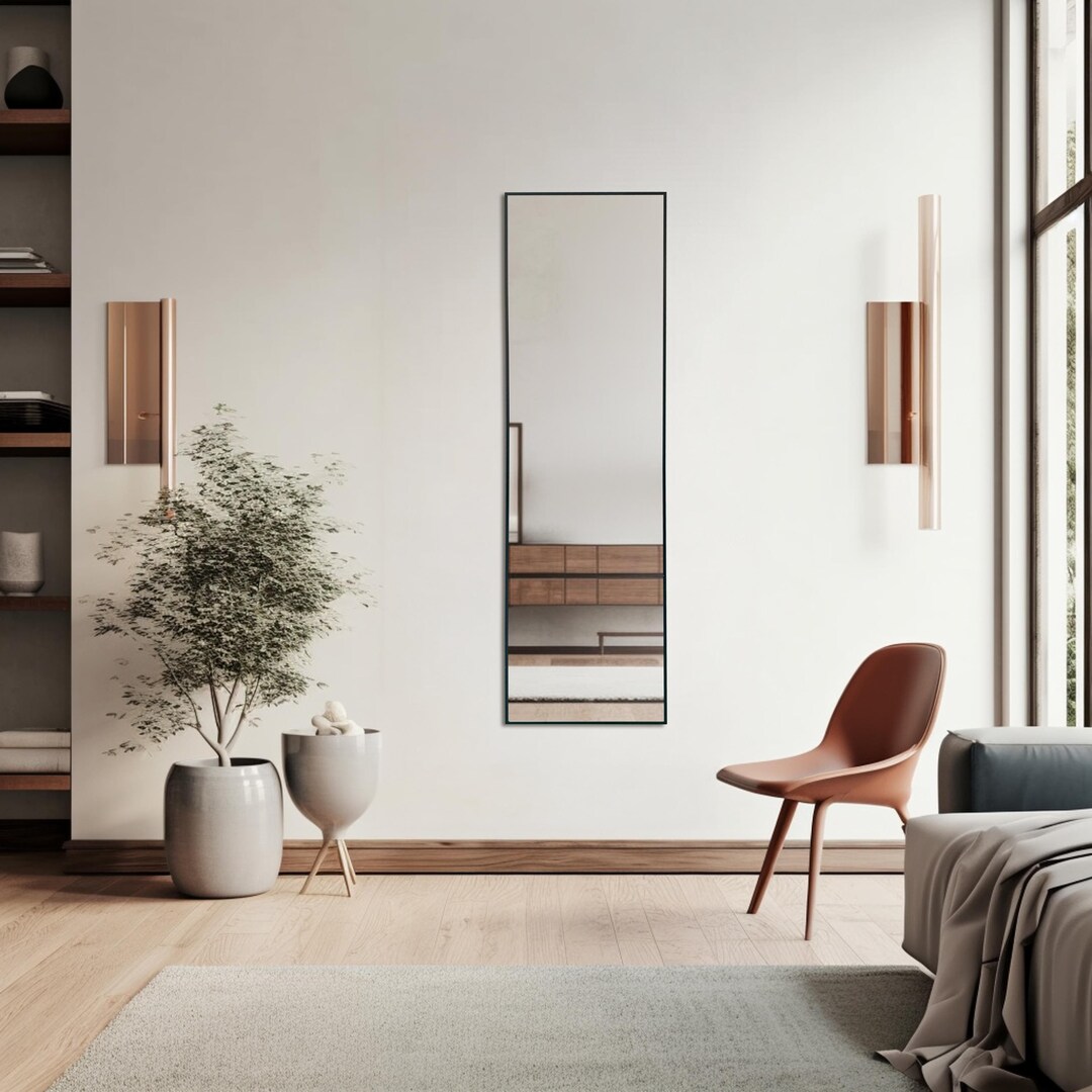 Rectangular Full Length Mirror, Mirror Wall Decor, Bedroom Mirror, Wall ...