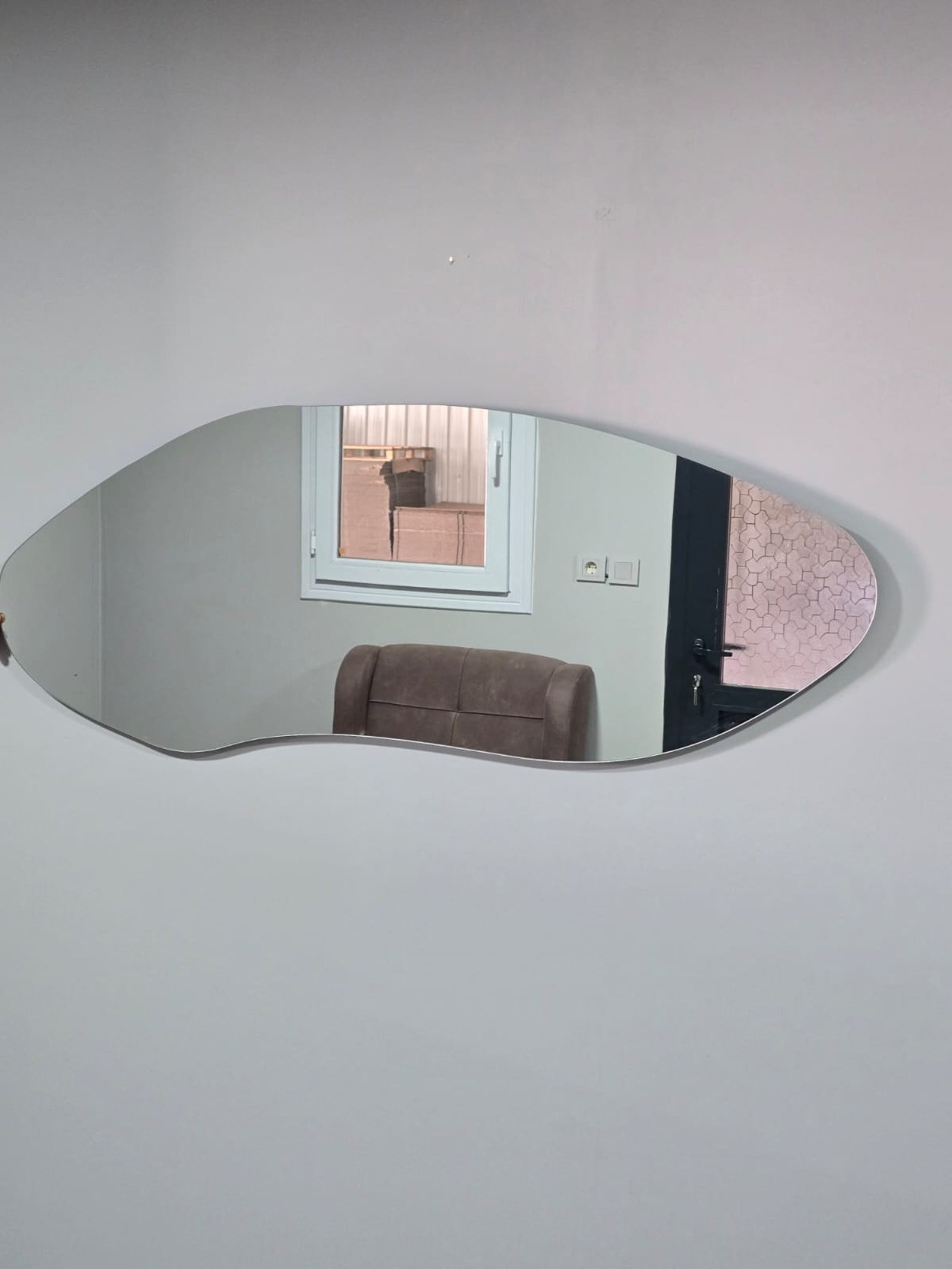 Asymmetrical Home Mirror, Aesthetic Wall Mirror, Irregular Mirror ...