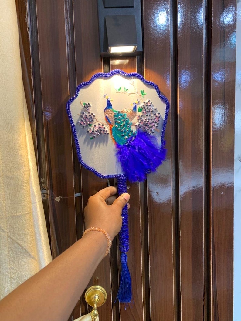 African Wedding Hand Fan: Asoebi, Igbo, Yoruba, Nigerian Feather Fan - Etsy