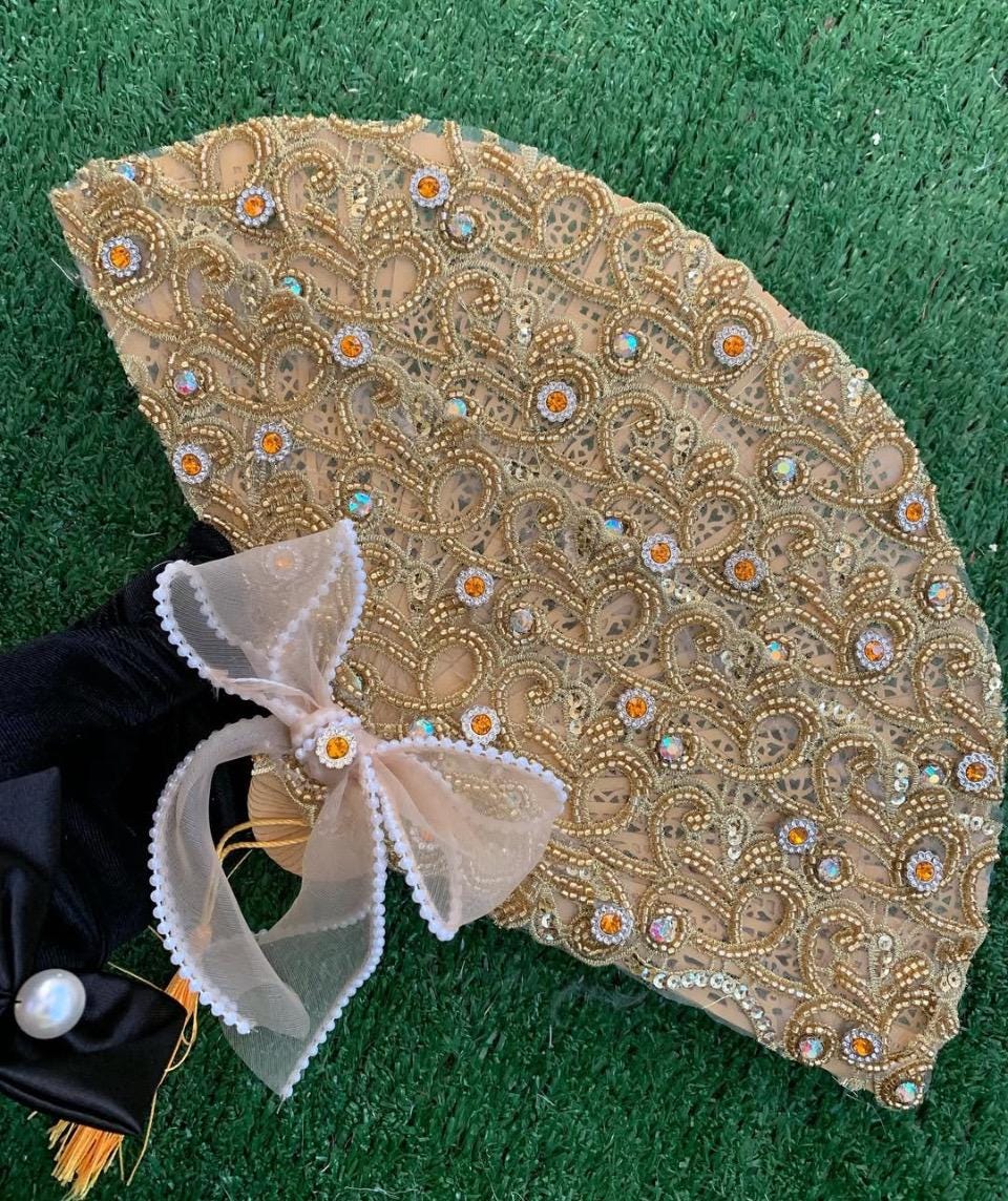 African Traditional Wedding Bridal Handfans Asoebi Fan Ghanian Wedding ...