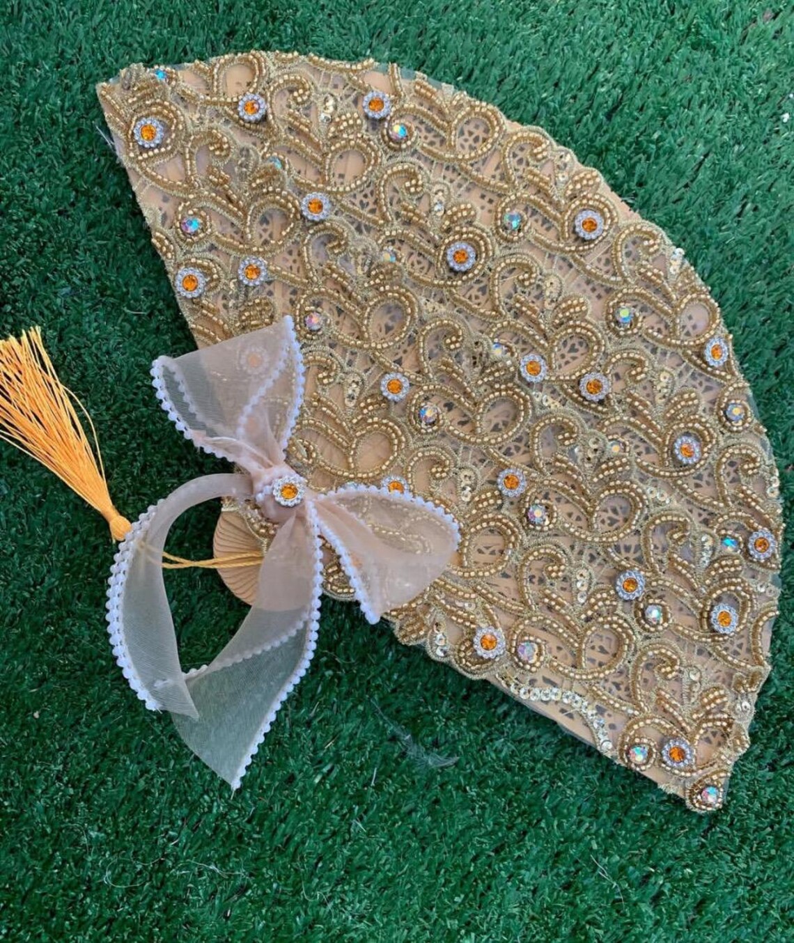 African Traditional Wedding Bridal Handfans Asoebi Fan Ghanian Wedding ...