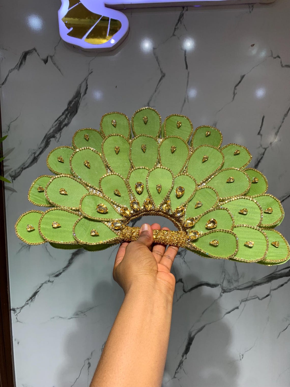 African Traditional Wedding Bridal Handfans Asoebi Fan Igbo Wedding Fan ...