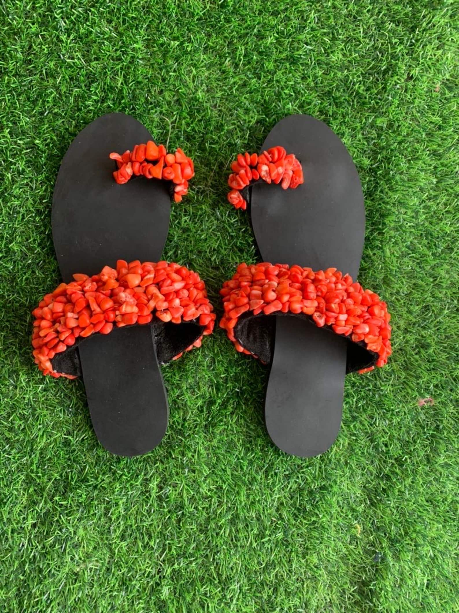 Complete Set as Seen African Traditional Beaded Slippers Edo Bride Edo ...