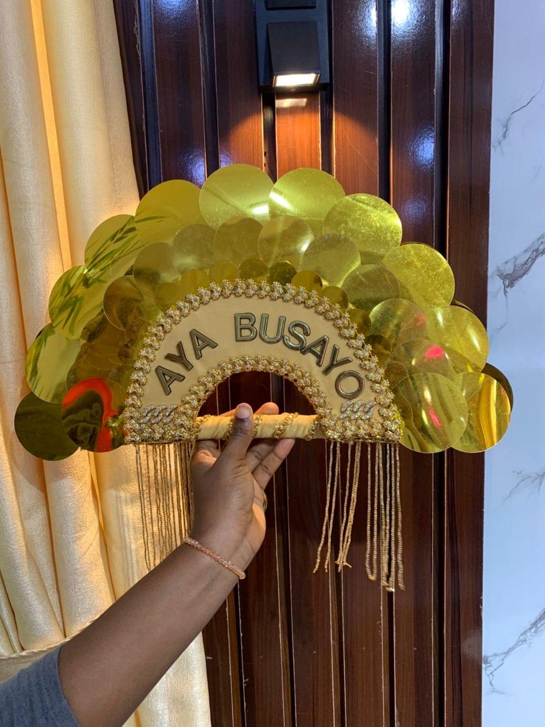 African Wedding Hand Fan: Asoebi, Igbo & Yoruba Traditions - Etsy