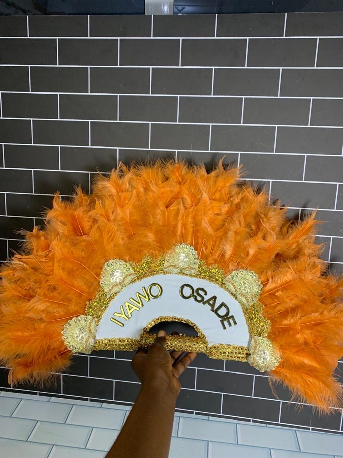 African Traditional Wedding Bridal Handfans Asoebi Fan Igbo Wedding Fan ...