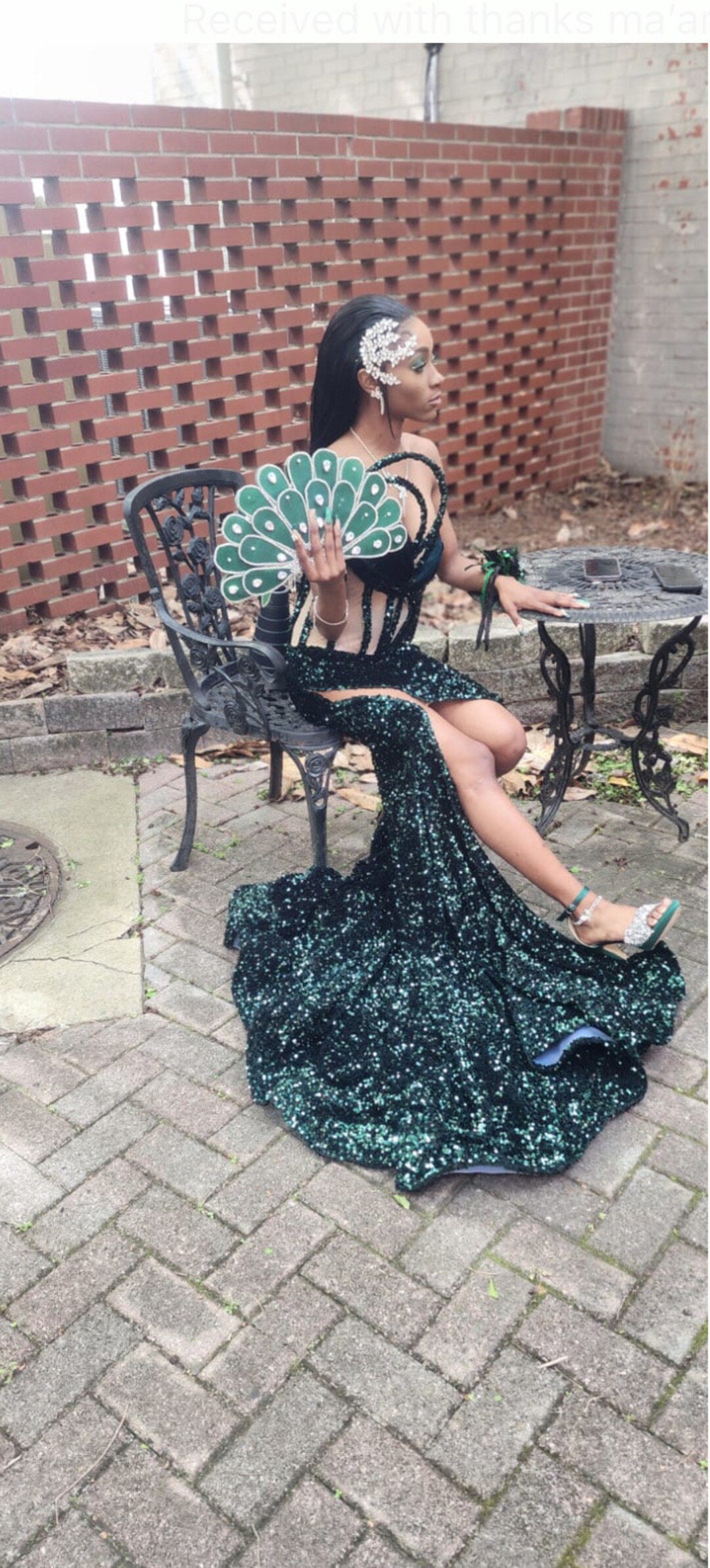 Luxurious 3D Prom Fan, Wedding Fan, Birthday Fan, Asoebi Fan ...