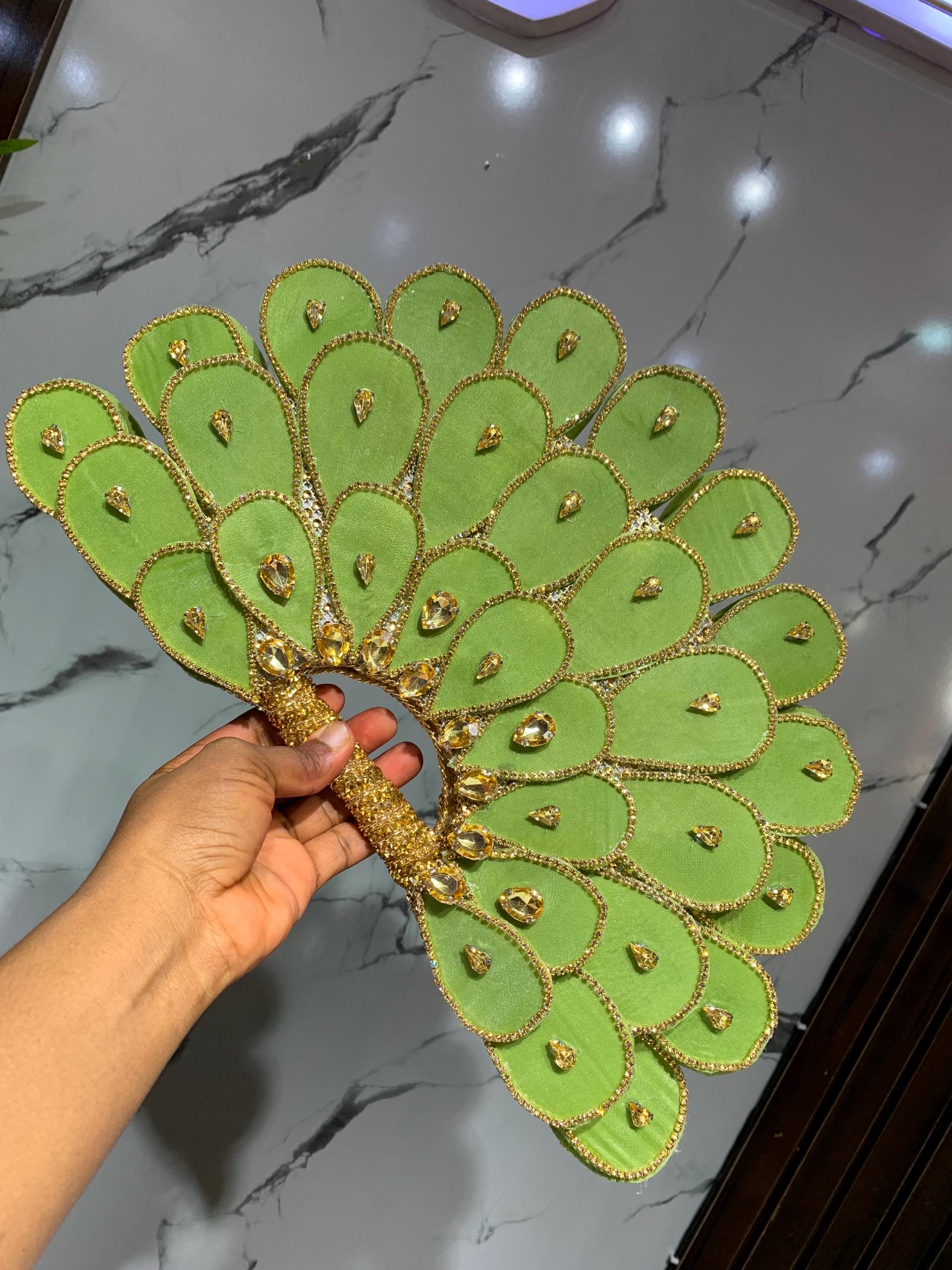 African Traditional Wedding Bridal Handfans Asoebi Fan Igbo Wedding Fan ...