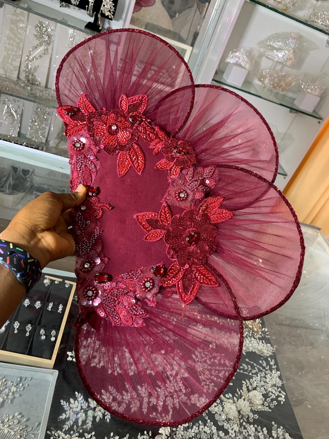 African Traditional Wedding Handfan Asoebi Nigerian Wedding Fan Feather ...
