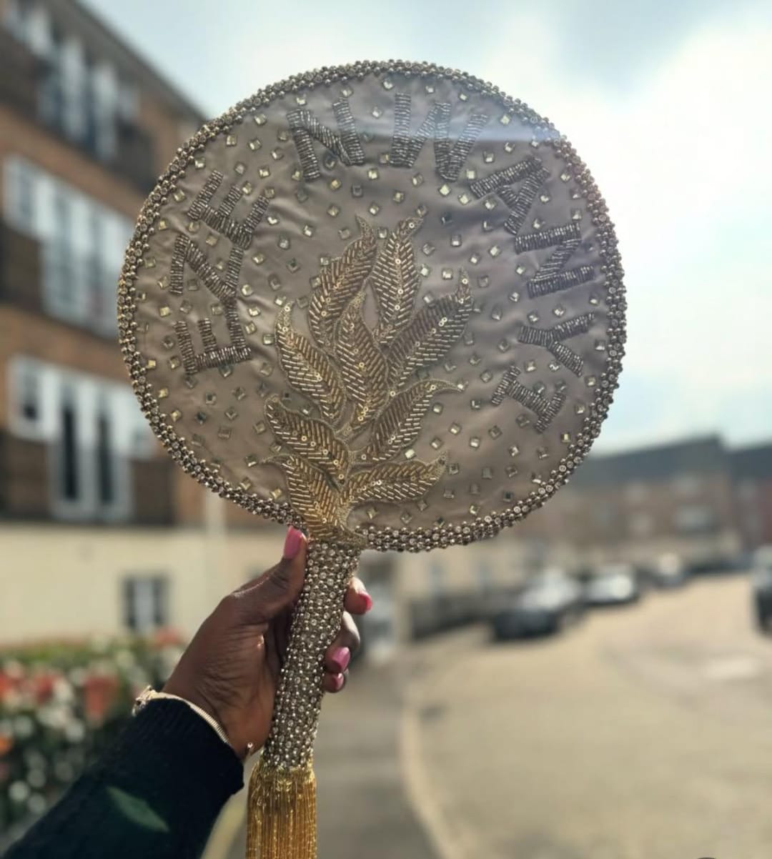 African Traditional Wedding Bridal Handfans Asoebi Fan Igbo Wedding Fan ...