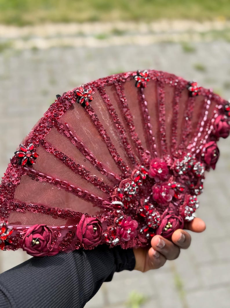 African Traditional Wedding Handfan Asoebi Nigerian Wedding Fan Feather ...