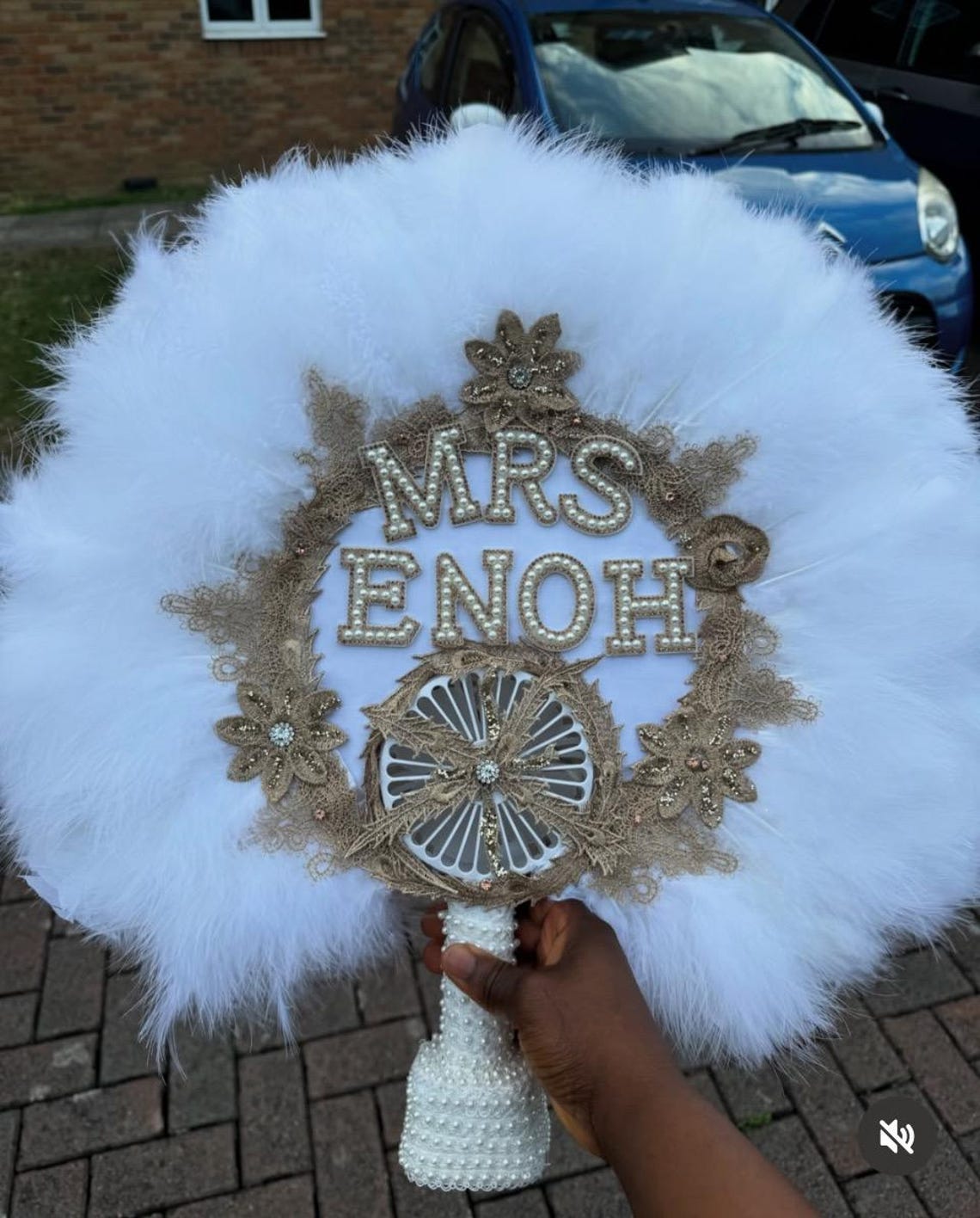 African Traditional Wedding Bridal Handfans Asoebi Fan Igbo Wedding Fan ...