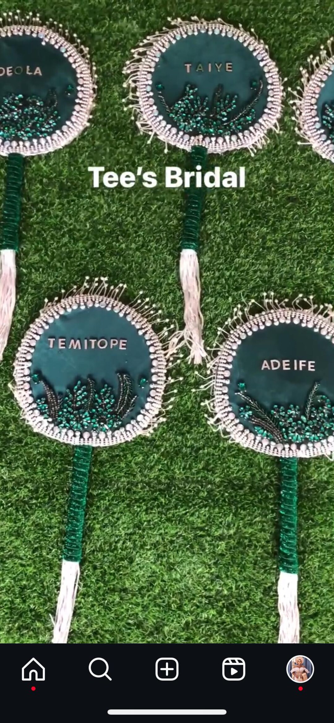 African Traditional Wedding Bridal Handfans Asoebi Fan Igbo Wedding Fan ...