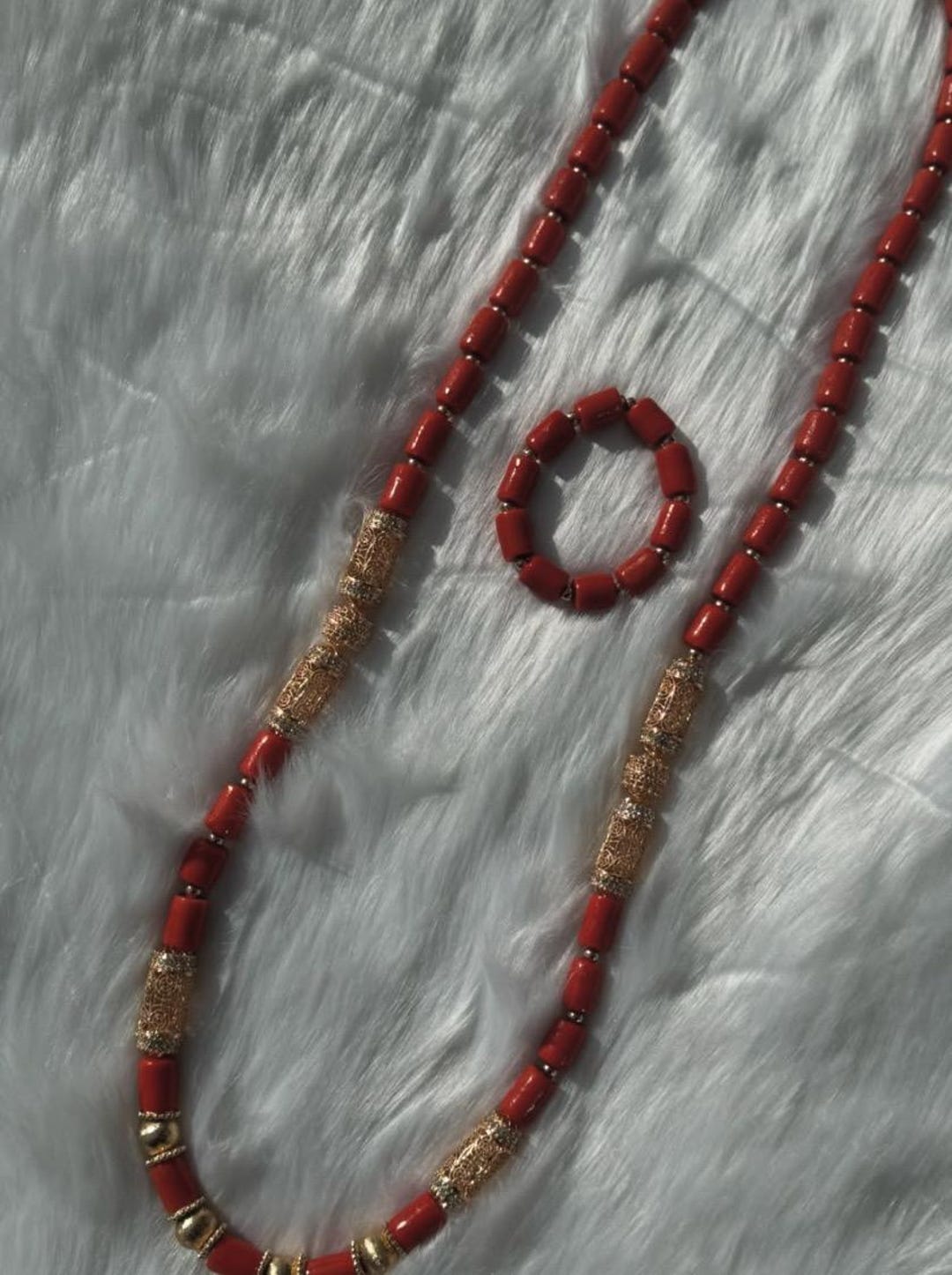 Complete Set African Traditional Beads, Igbo Bride Authentic Coral ...