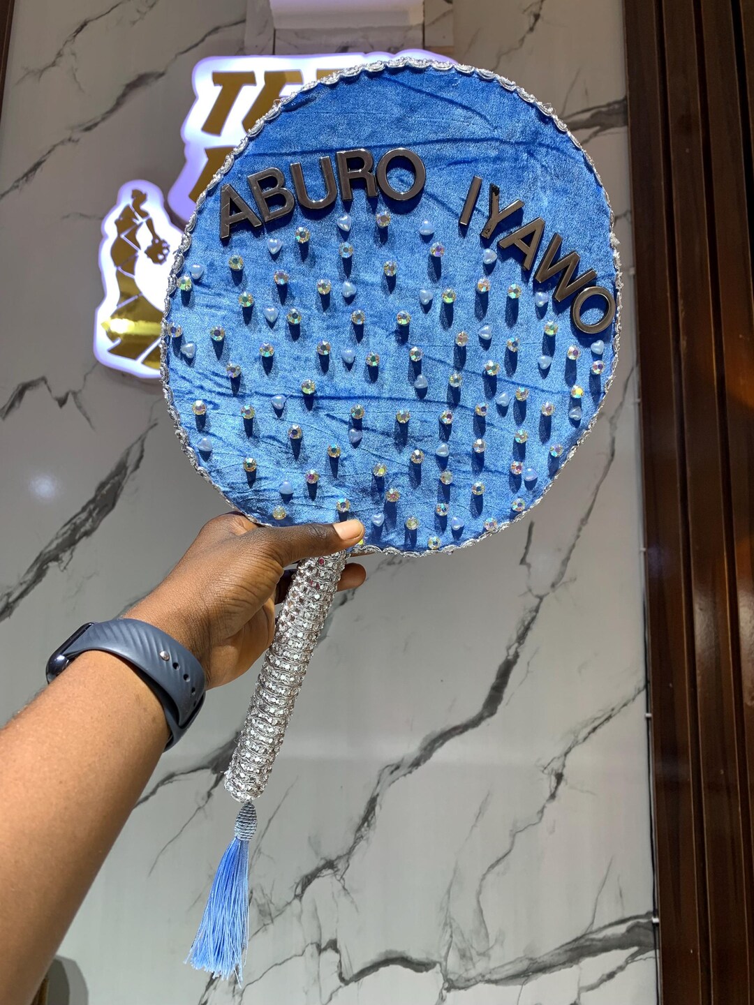 African Wedding Hand Fan: Asoebi, Igbo & Yoruba Traditions - Etsy