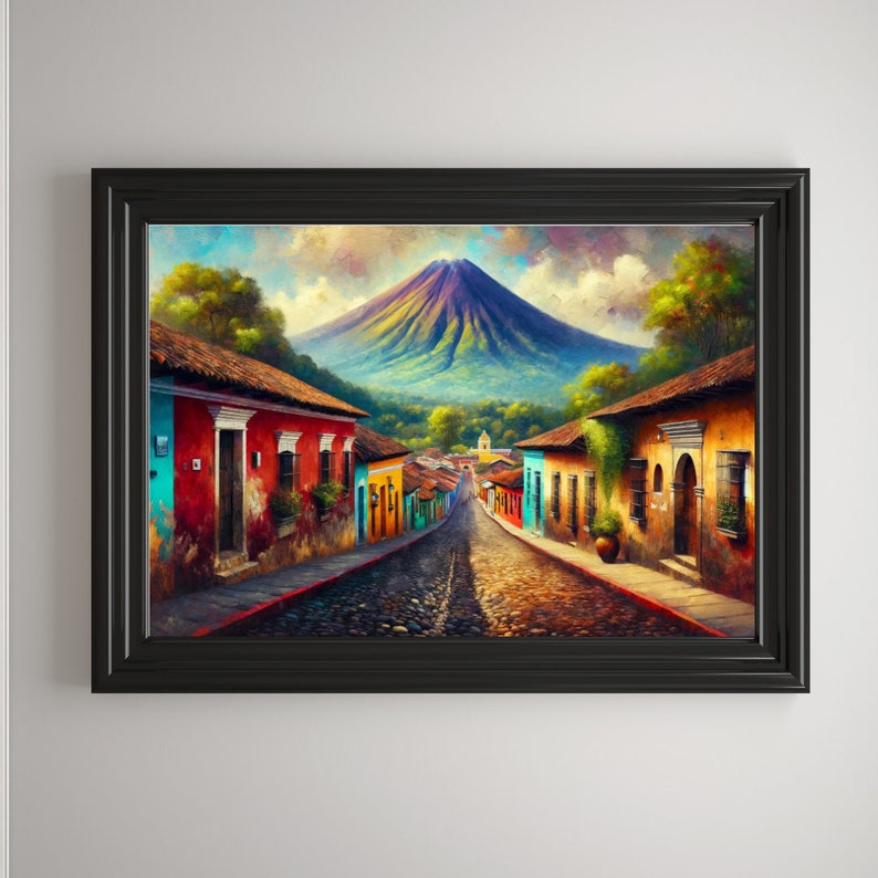 Vibrant Streets of Antigua Guatemala | DIGITAL DOWNLOAD PRINTABLE Wall ...
