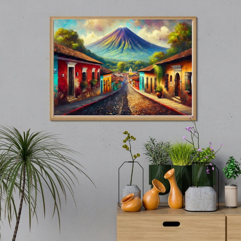 Vibrant Streets of Antigua Guatemala | DIGITAL DOWNLOAD PRINTABLE Wall ...