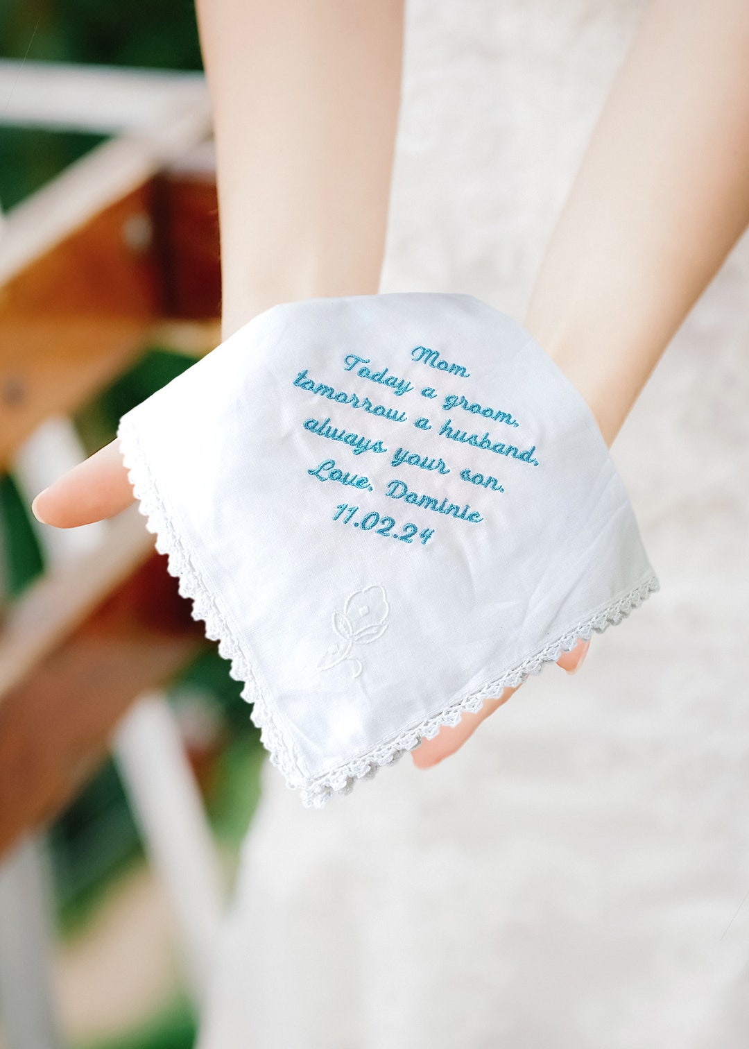 Personalised Wedding Handkerchief,hankies for Groom to Be From His ...