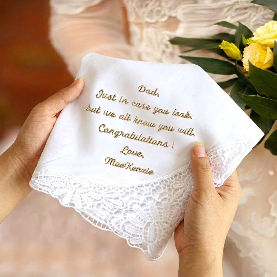 Personalised Wedding Handkerchief,hankies for Groom to Be From His ...