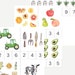 Watercolor Farm Number Matching Cards (1-10), Digital Download, TK ...