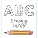 Alphabet Tracing Cards A-Z, Handwriting Practice, TK /prek / Preschool ...