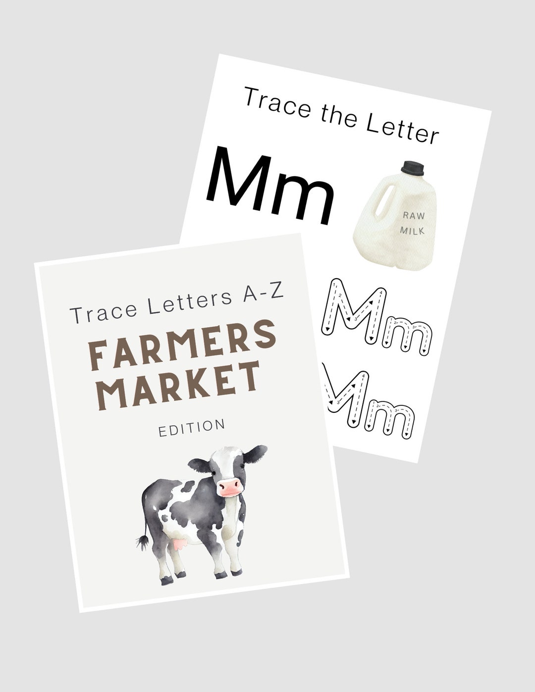 Alphabet Tracing A-Z, Farmers Market Edition, Handwriting Practice, TK ...