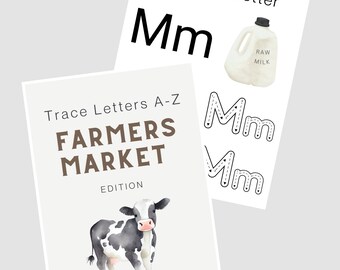 Alphabet Tracing Cards A-Z, Handwriting Practice, TK /prek / Preschool ...