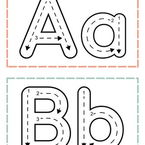 Alphabet Tracing Cards A-Z, Handwriting Practice, TK /prek / Preschool ...
