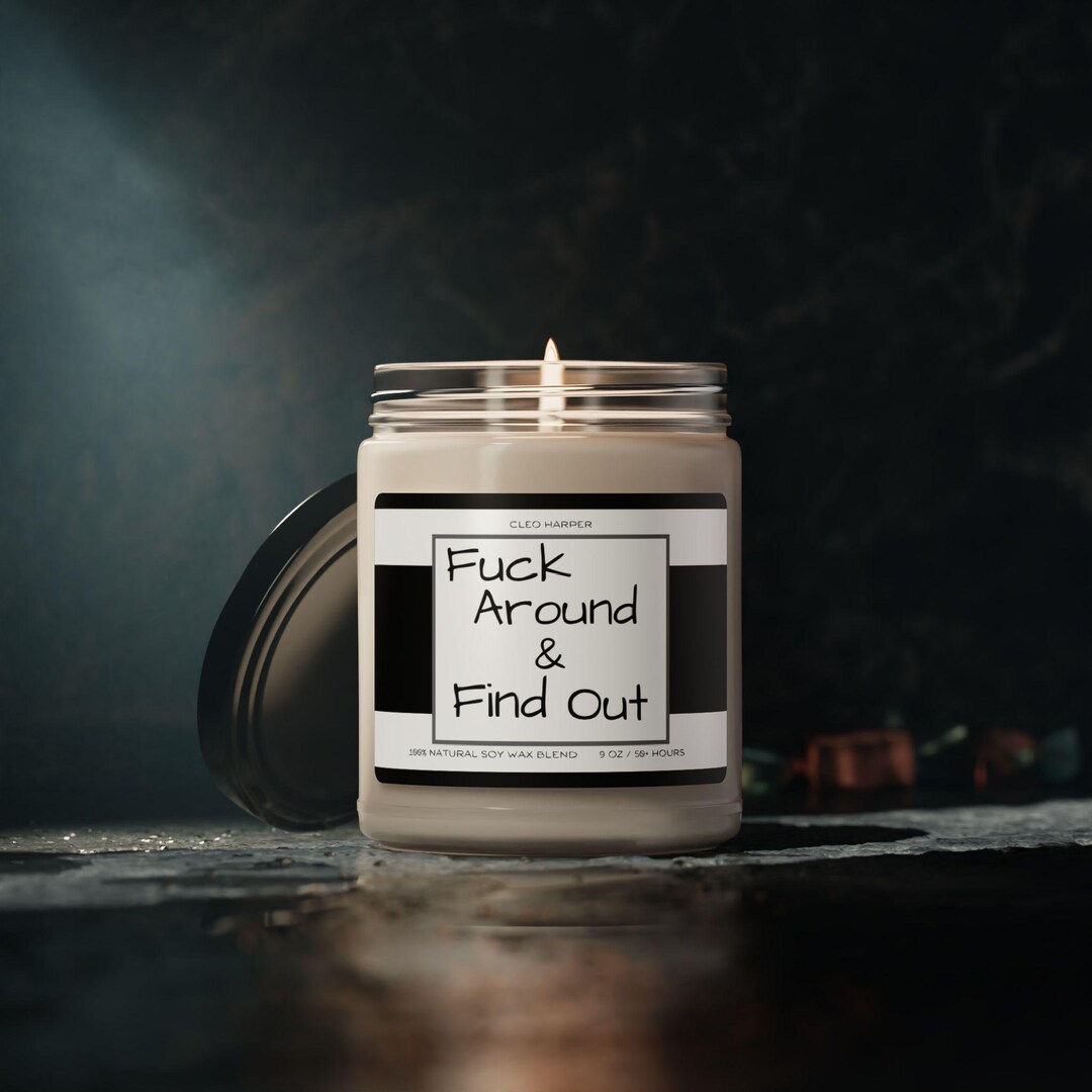 FAFO Political Scented Candle, Hilarious 9oz Candle, Curse Word Candle ...