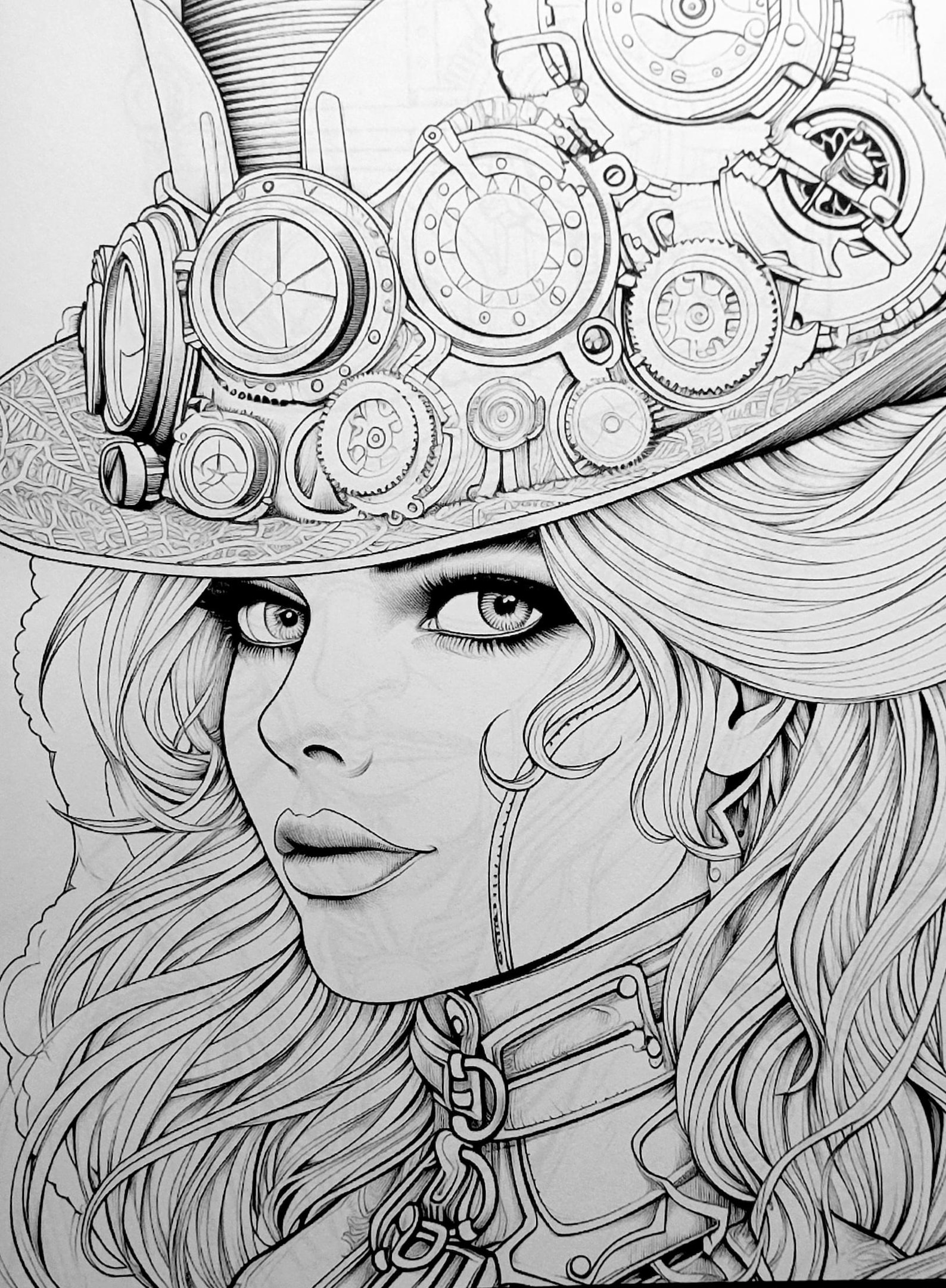 Printable Steampunk Fantasia Coloring Pages-30 Pages/designs to Color ...