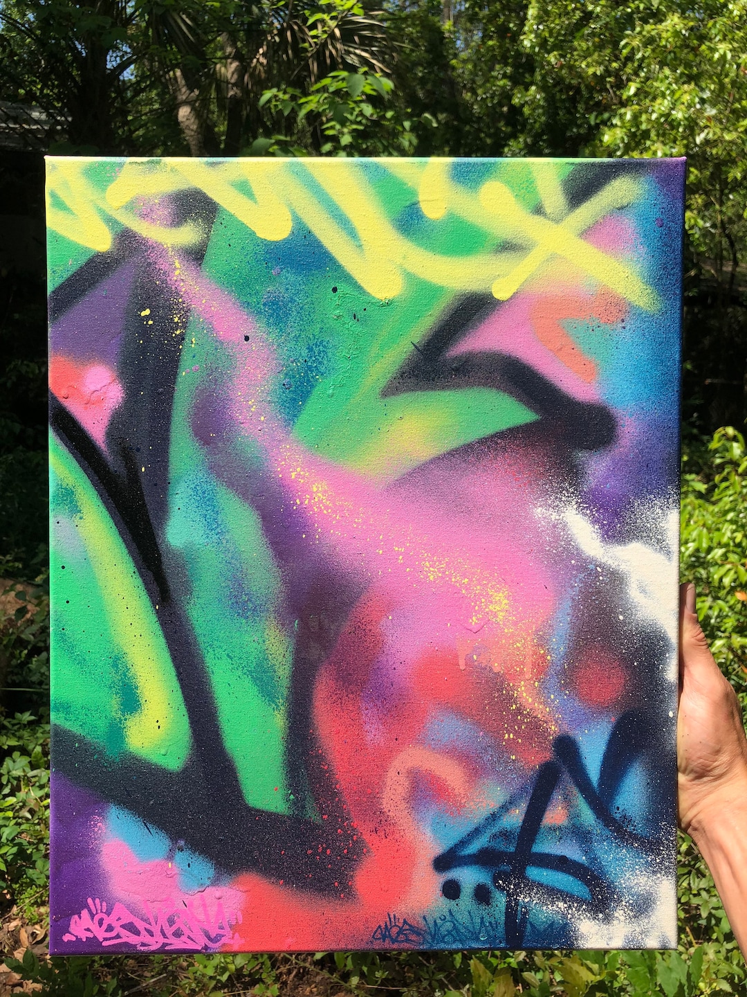 Graffiti Abstract Painting by RESKEW ACC - Etsy