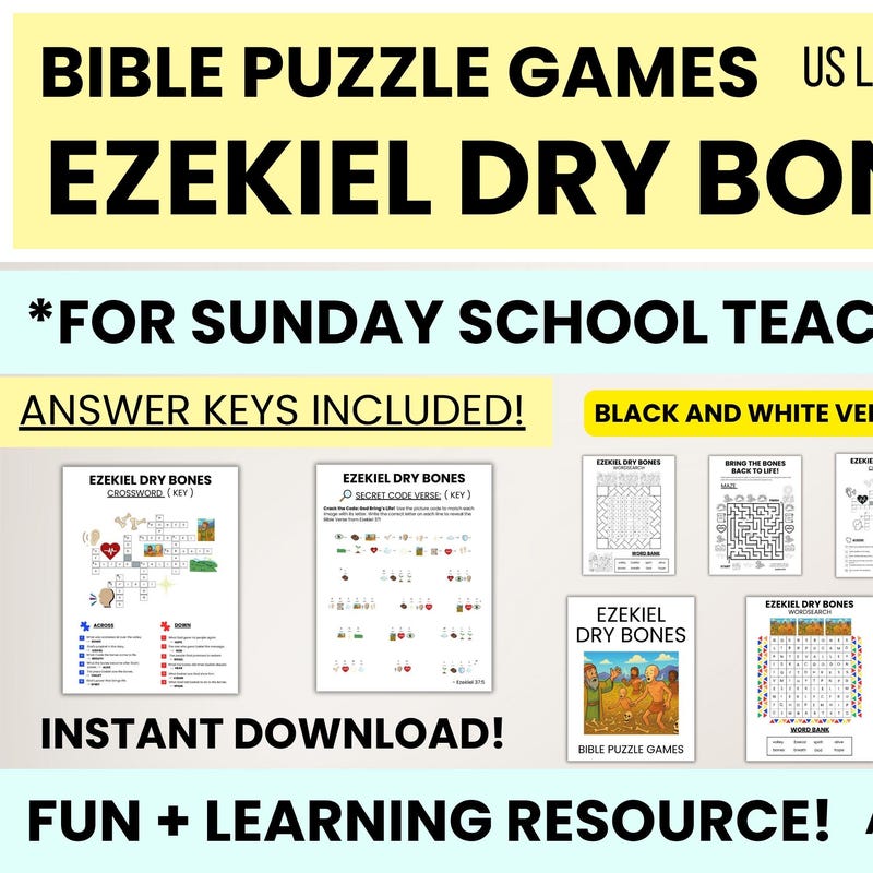 Dry Bones Craft Kids - Etsy