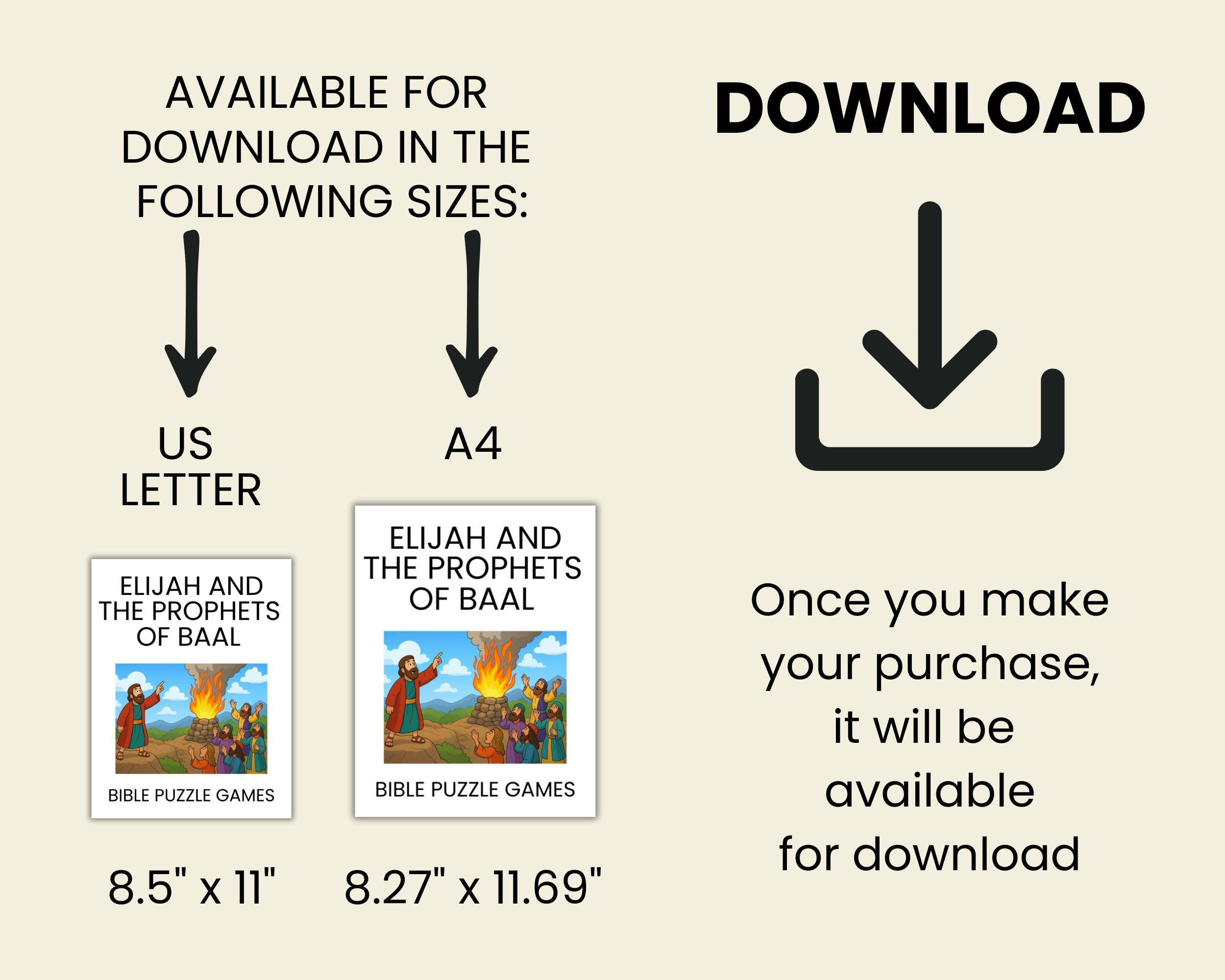 Elijah and the Prophets of Baal Homeschool Bible Worksheets - Kids ...