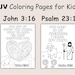 10 KJV Bible Verse Coloring Pages for Kids - Sunday School, Church ...