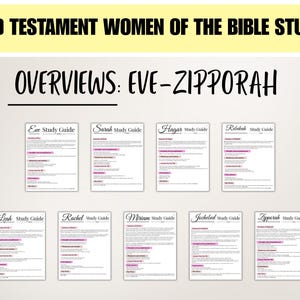 Women of the Bible Study PDF Old and New Testament Bible Study ...