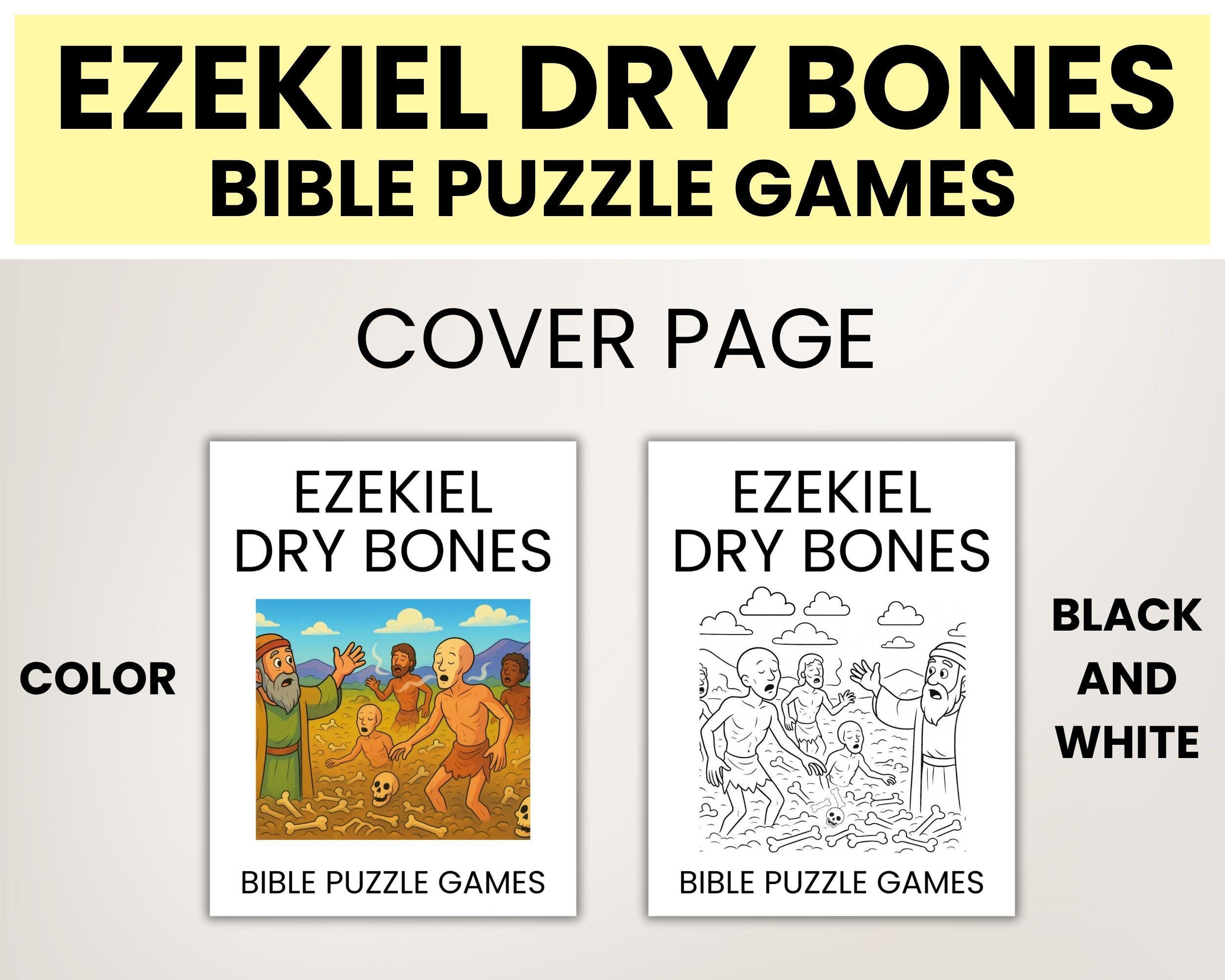 Ezekiel Dry Bones Sunday School Bible Activities for Kids - Christian ...