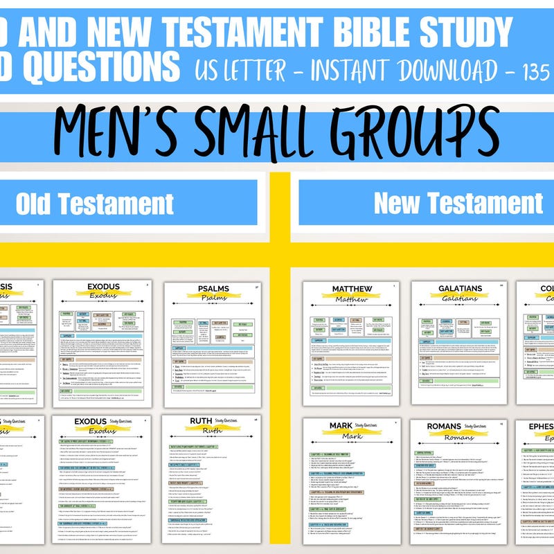 Bible Study Sheets - Etsy