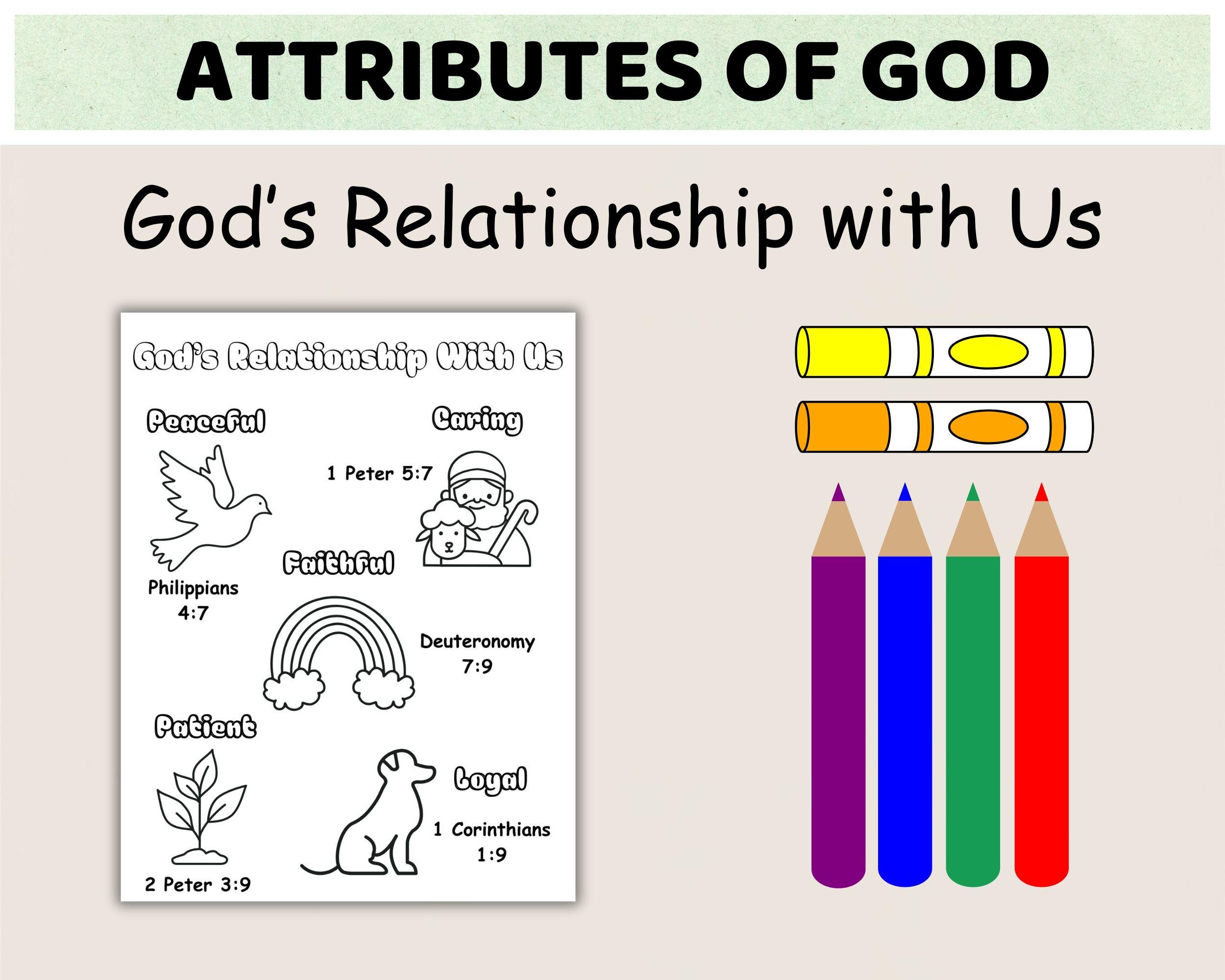 Attributes of God Coloring Pages for Kids - Bible Study, Sunday School ...