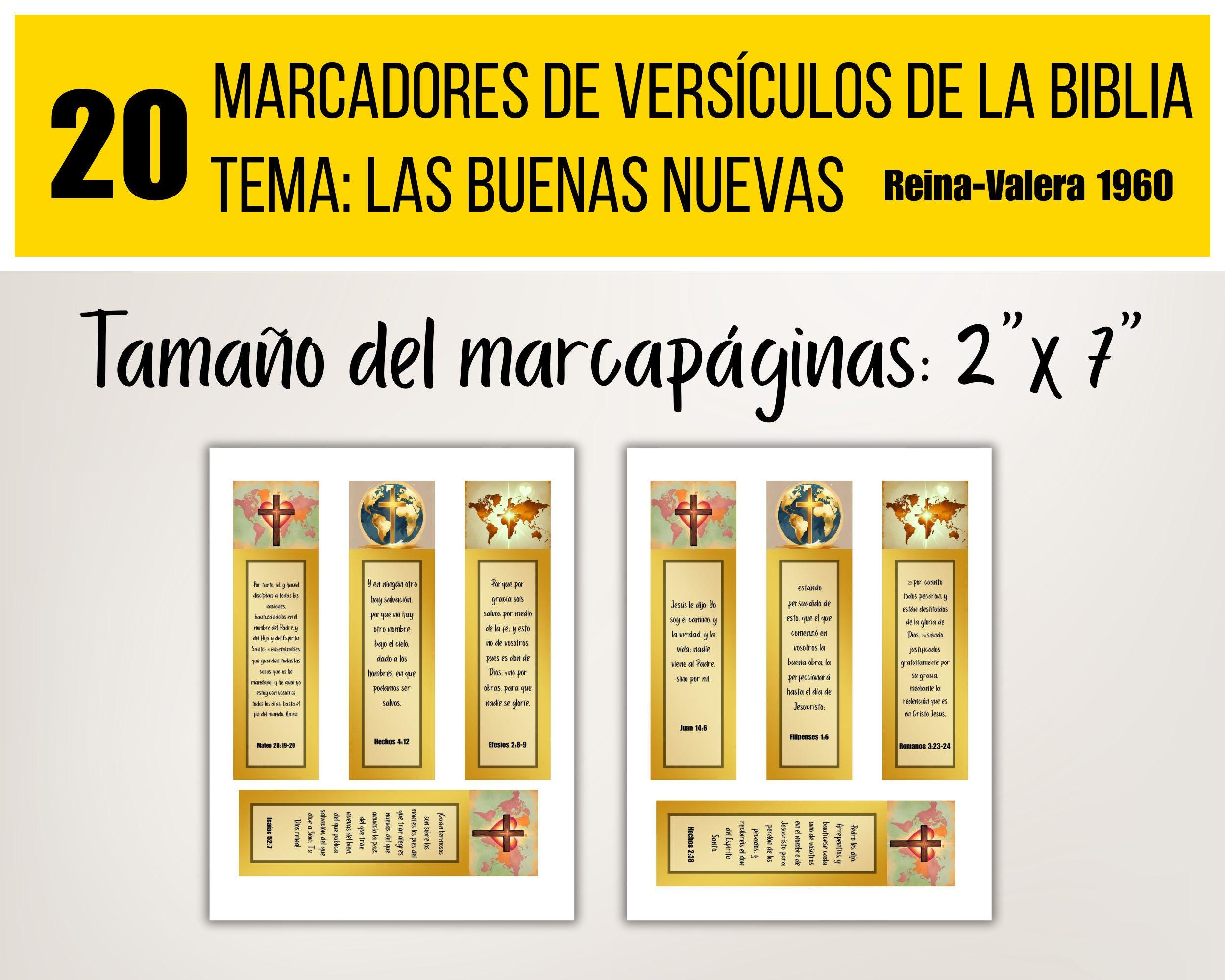 Good News Bible Verse Bookmarks RVR1960 - Christian Gifts, Ministry ...